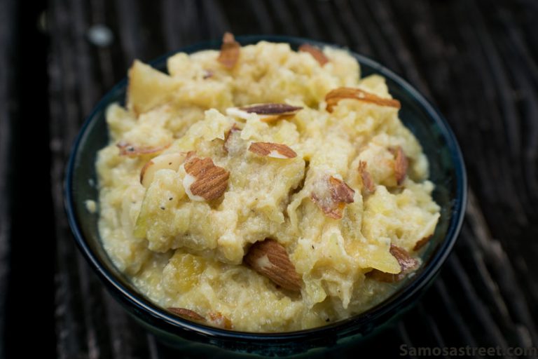 Dudhi Halwa - Lauki Halwa (Bottle Gourd Pudding) - Samosa Street